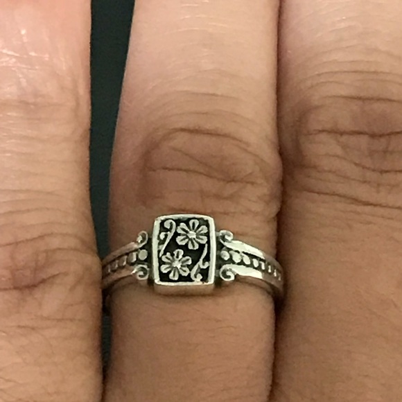 Jewelry | Sterling Silver Scroll Flower Ring | Poshmark